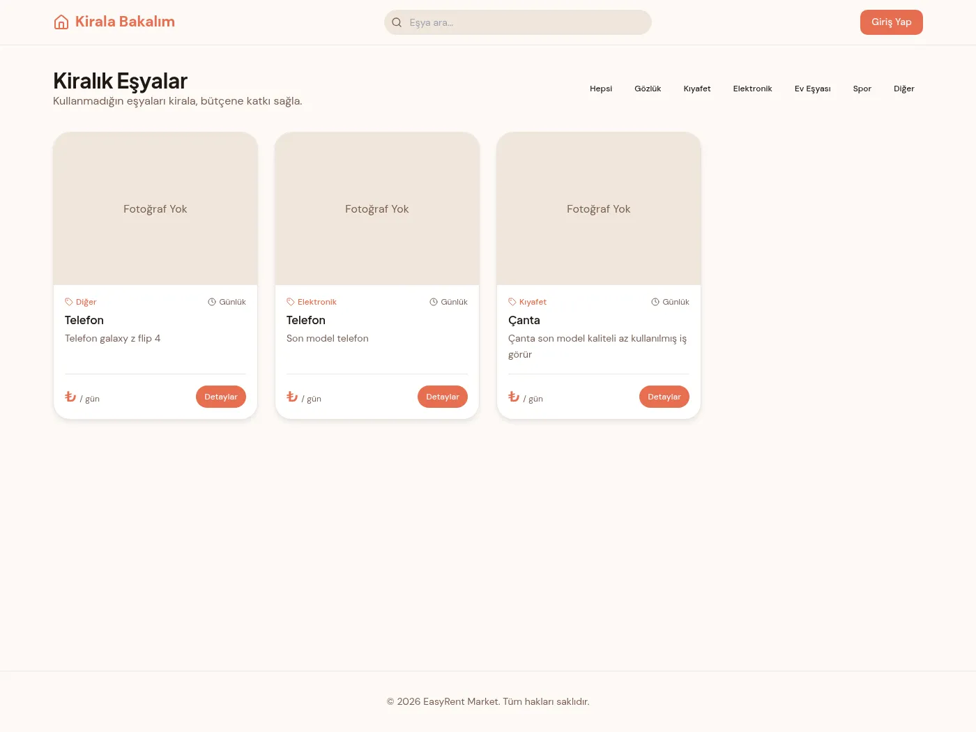 EasyRent Market