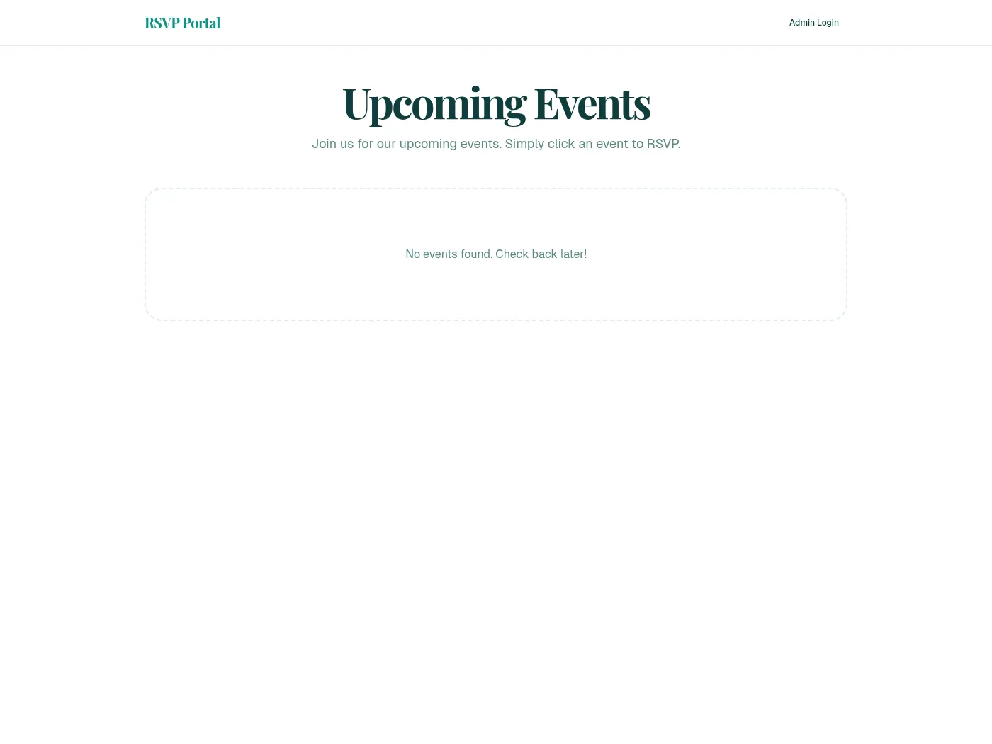 Easy RSVP Portal