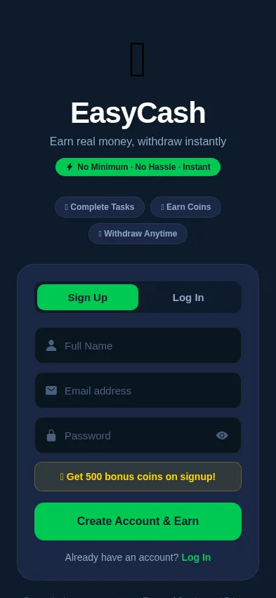 EasyCash Withdrawals