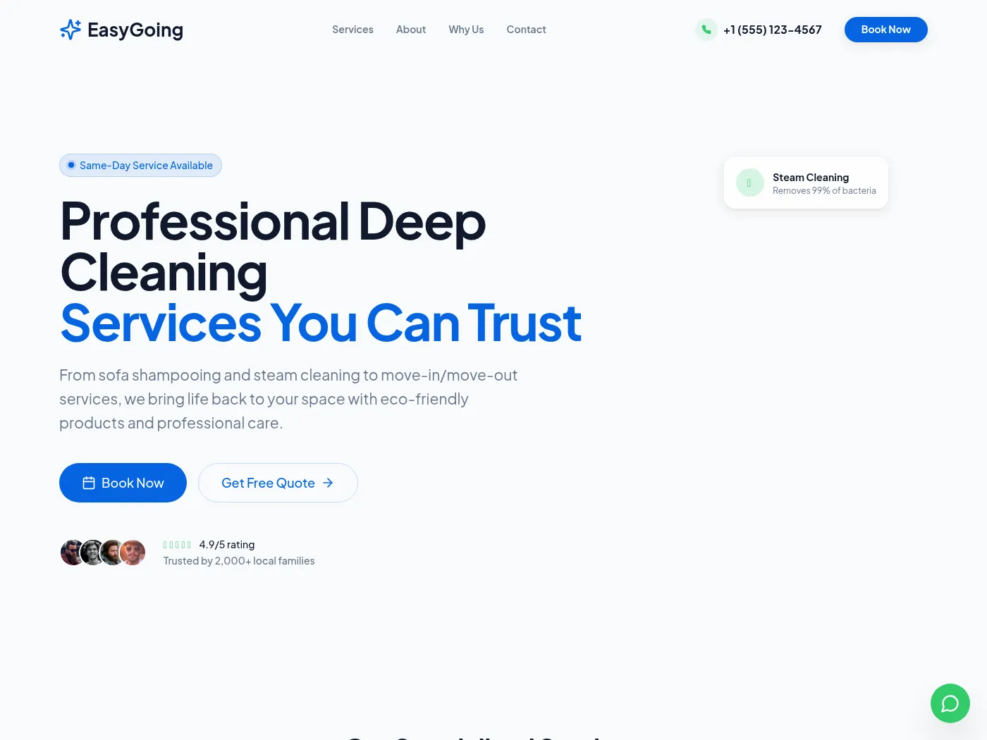 EasyGoing Cleaning Website