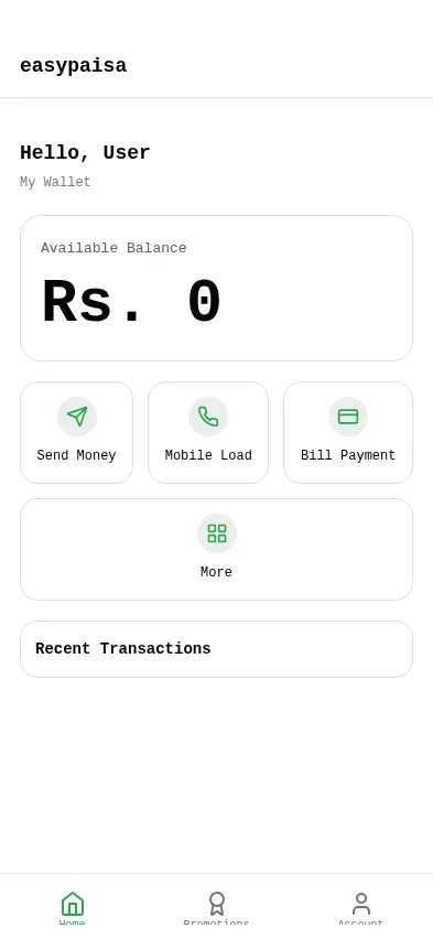 Easypaisa Wallet App