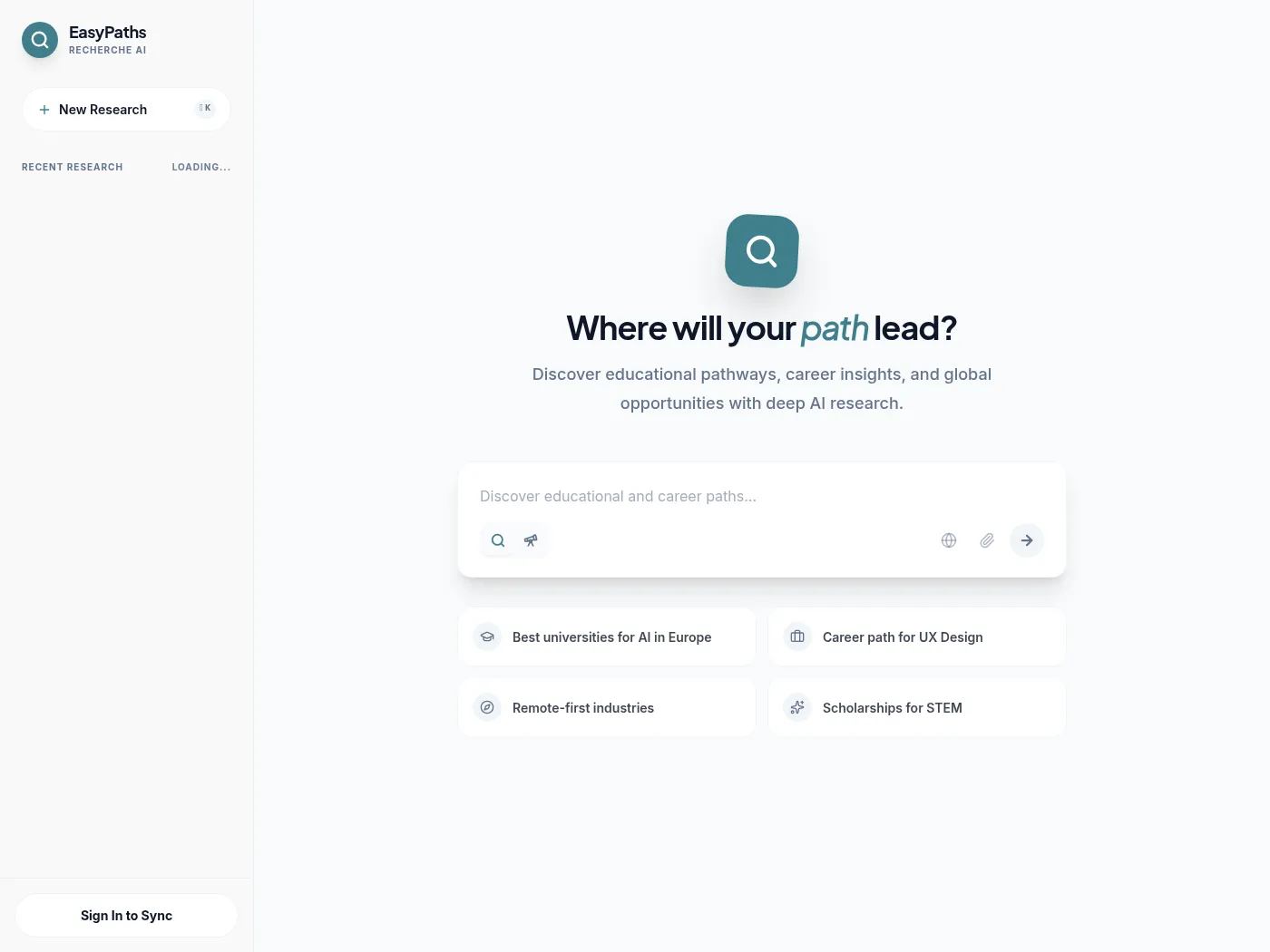 EasyPaths Recherche App