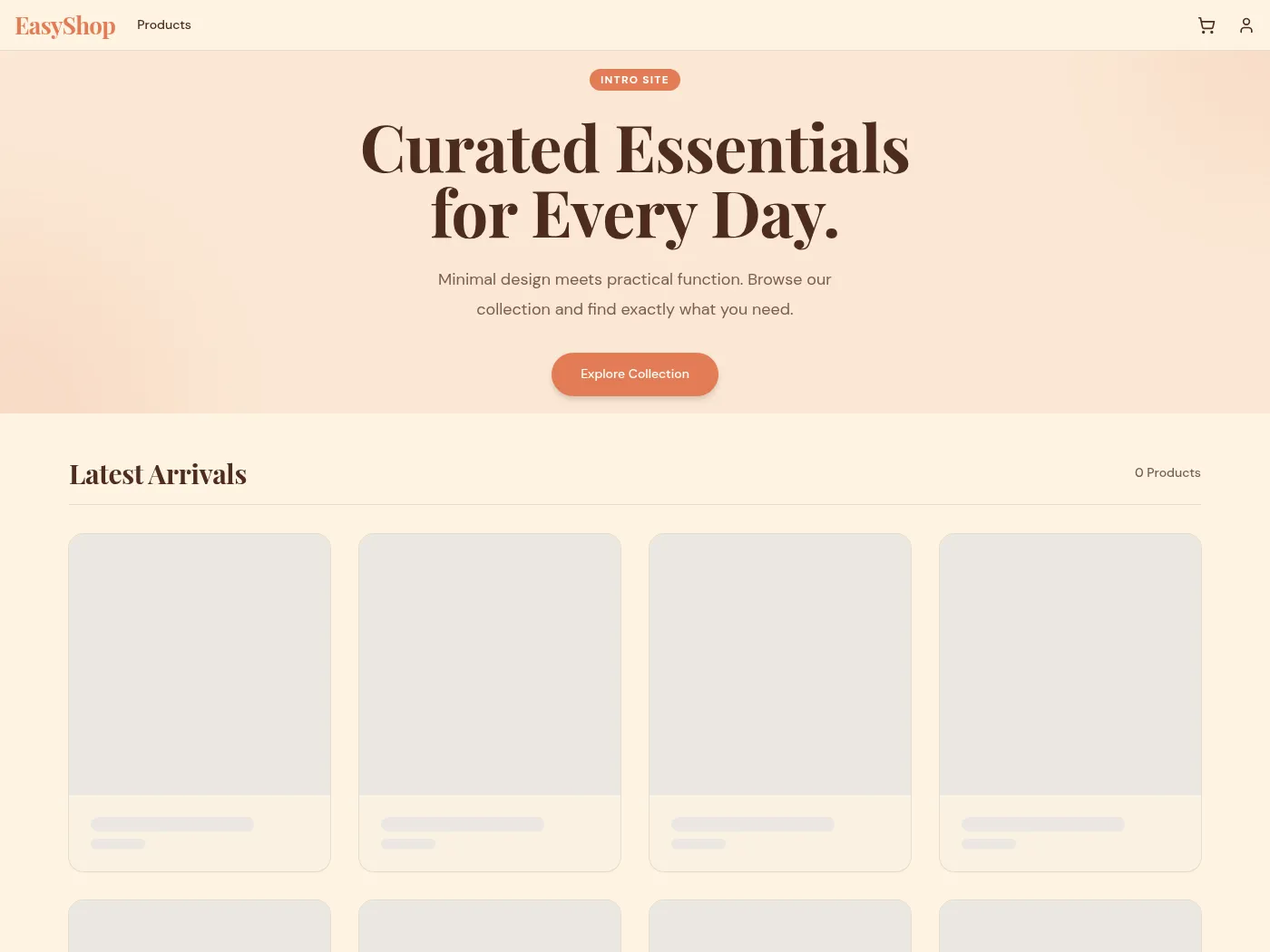 EasyShop Intro Site