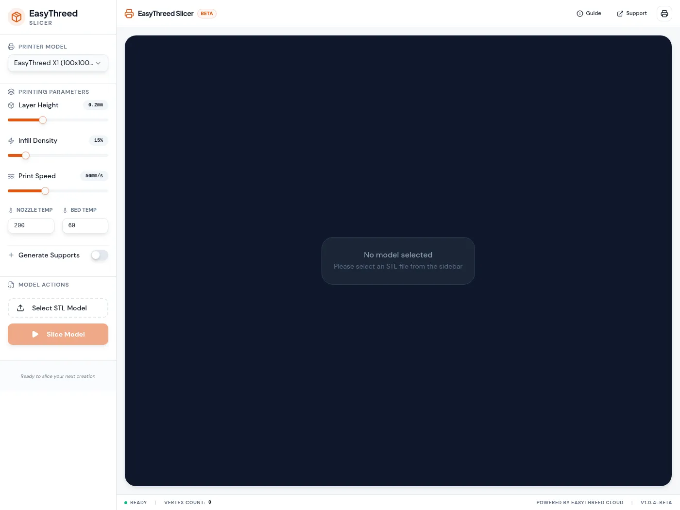 EasyThreed Slicer Tool