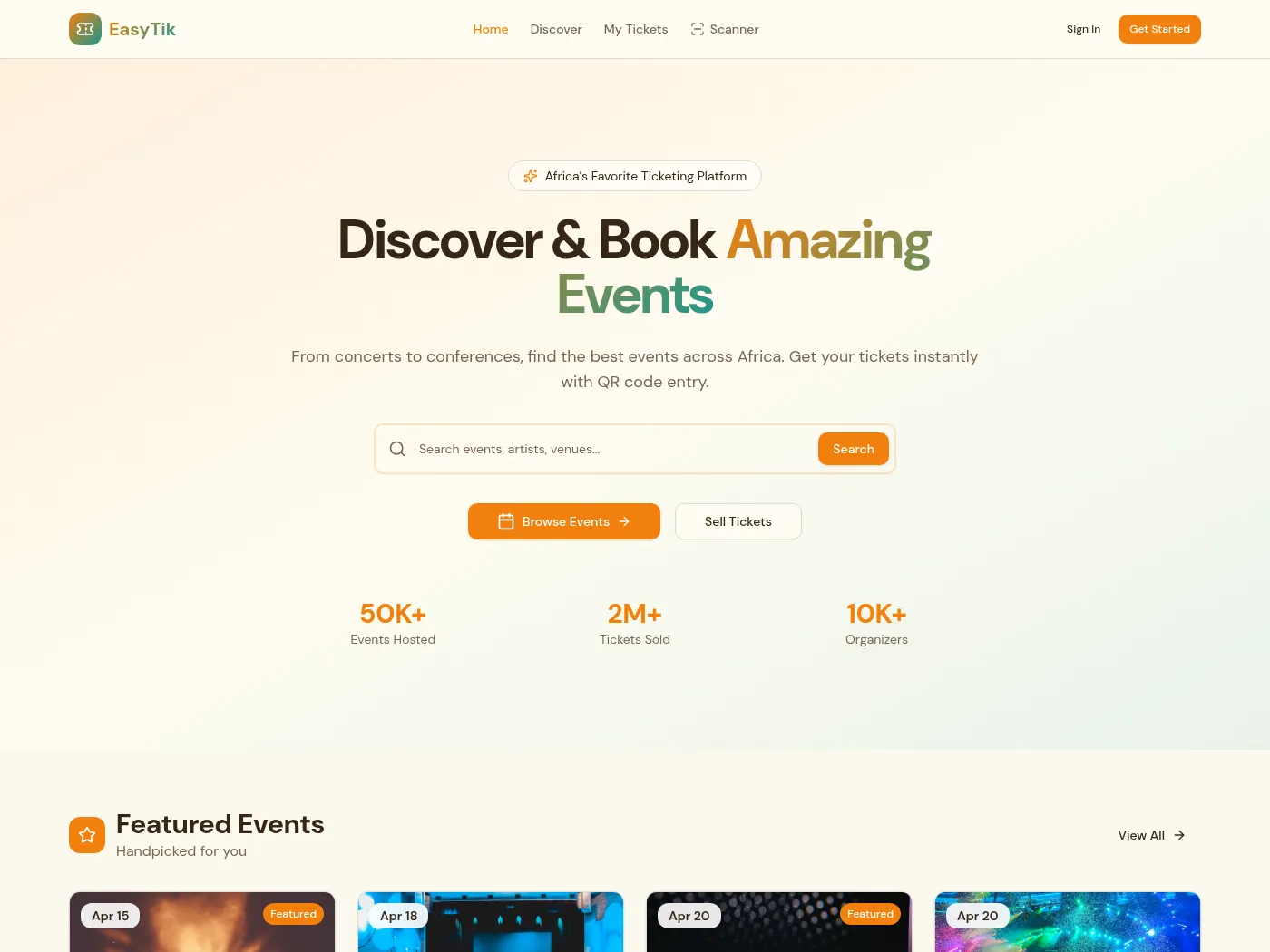 EasyTik Ticketing Platform