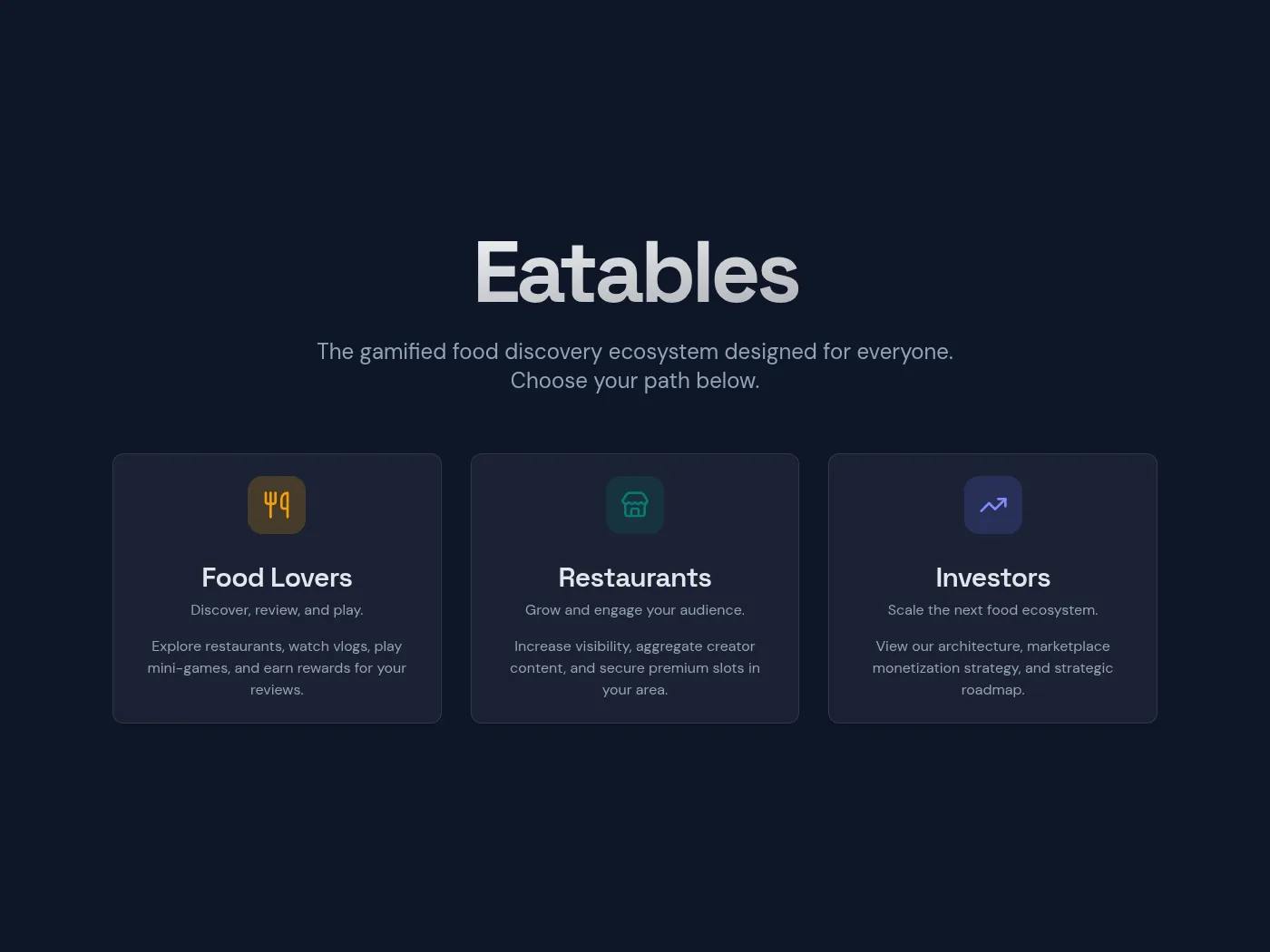 Eatables Landing Page