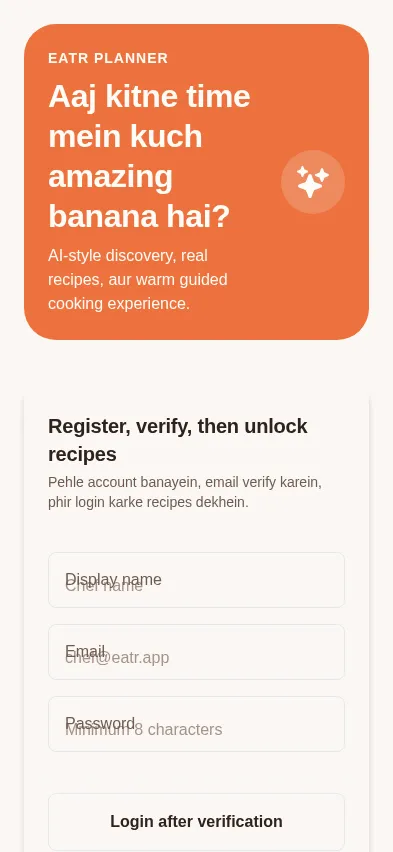 Eatr AI Cooking App