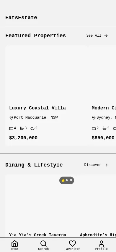 EatsEstate Mobile App