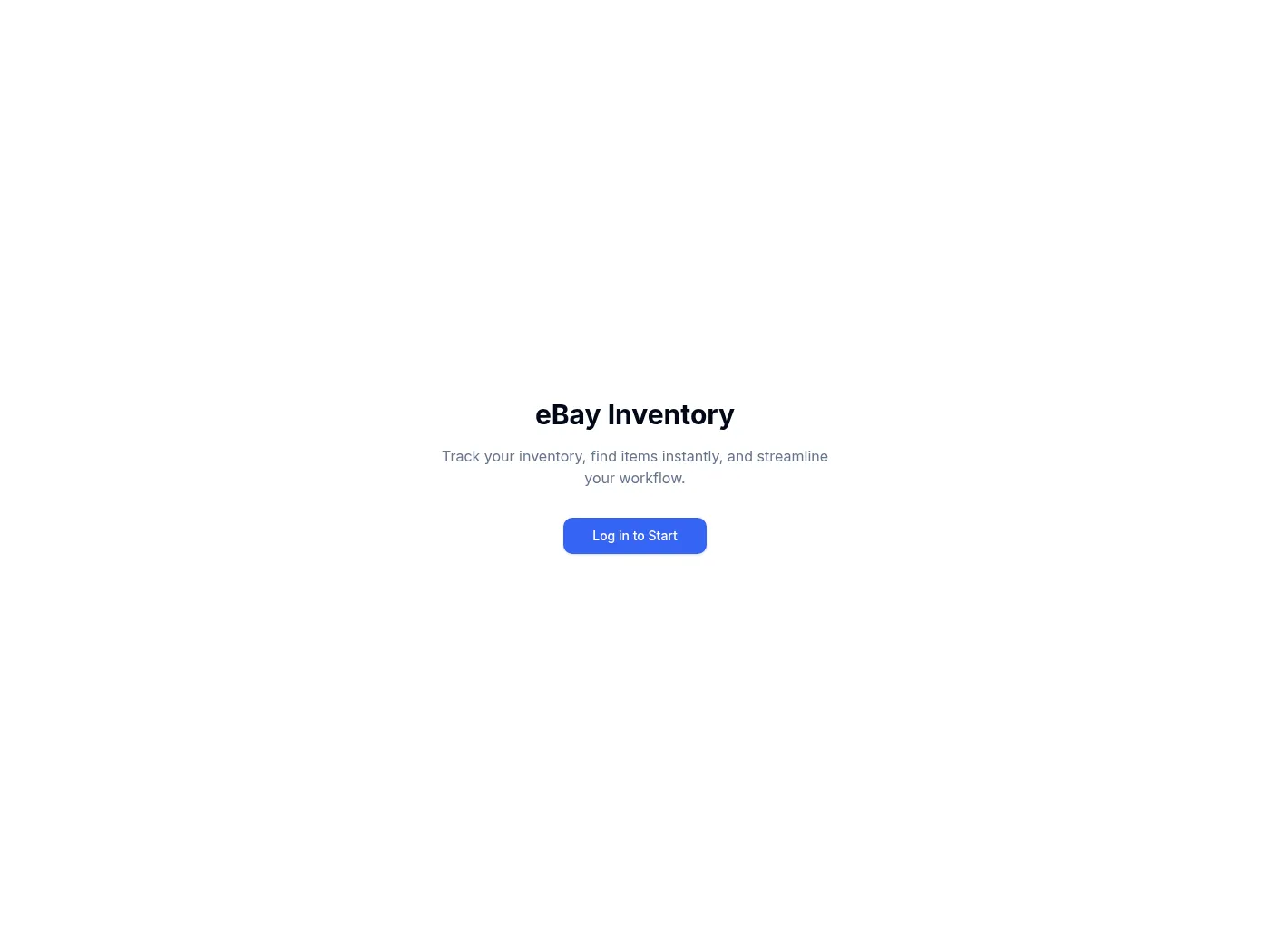 QuickFind eBay Inventory