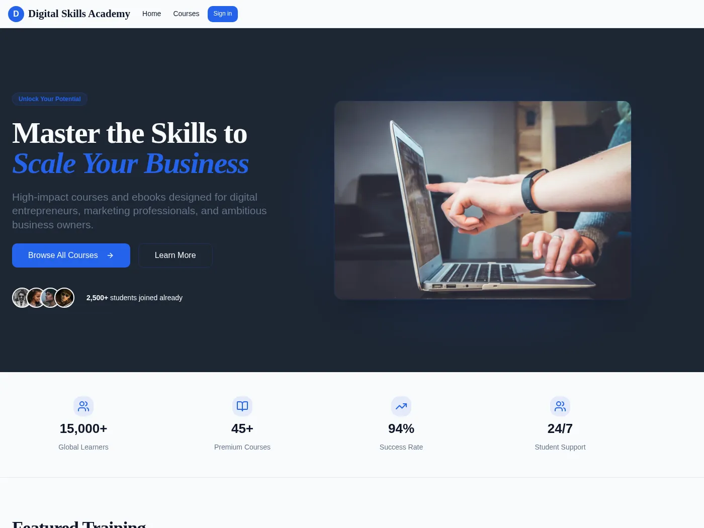 Ebook & Course Shop