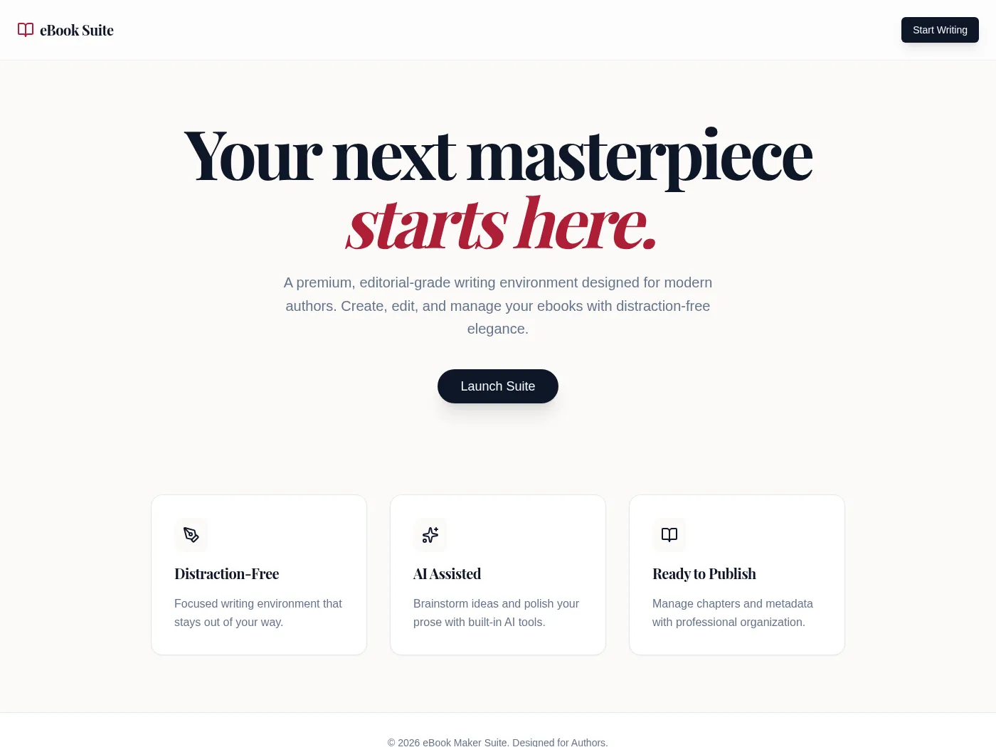 eBook Maker Suite