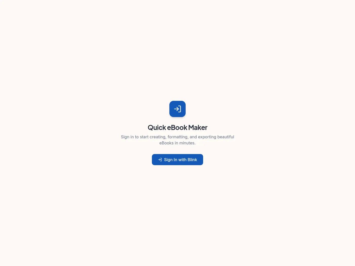 Quick eBook Maker