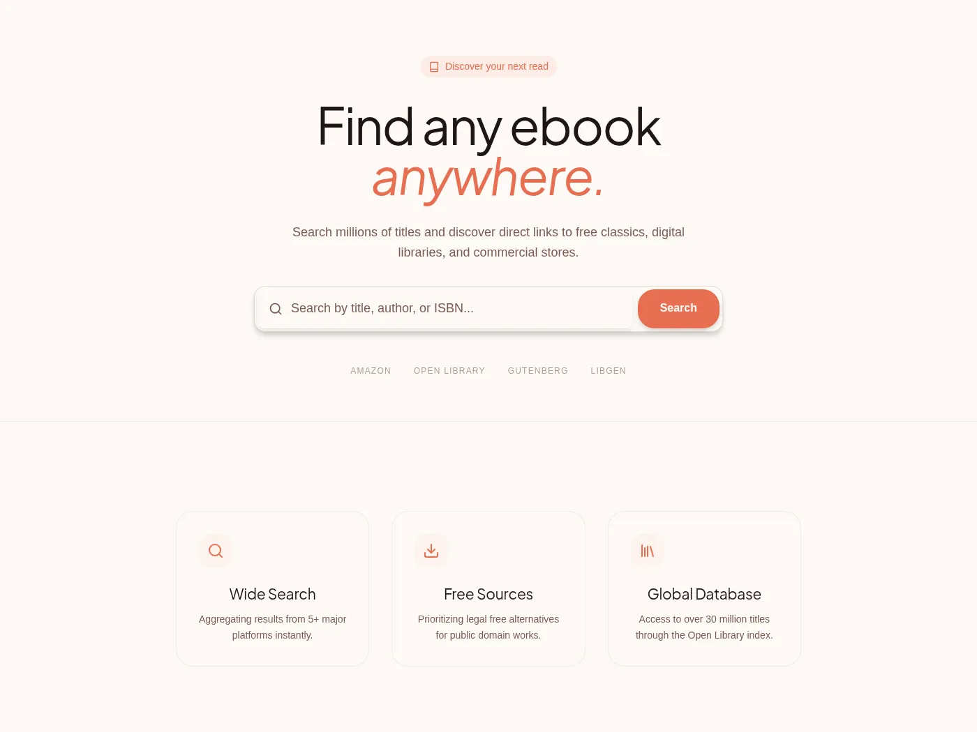 Ebook Finder App