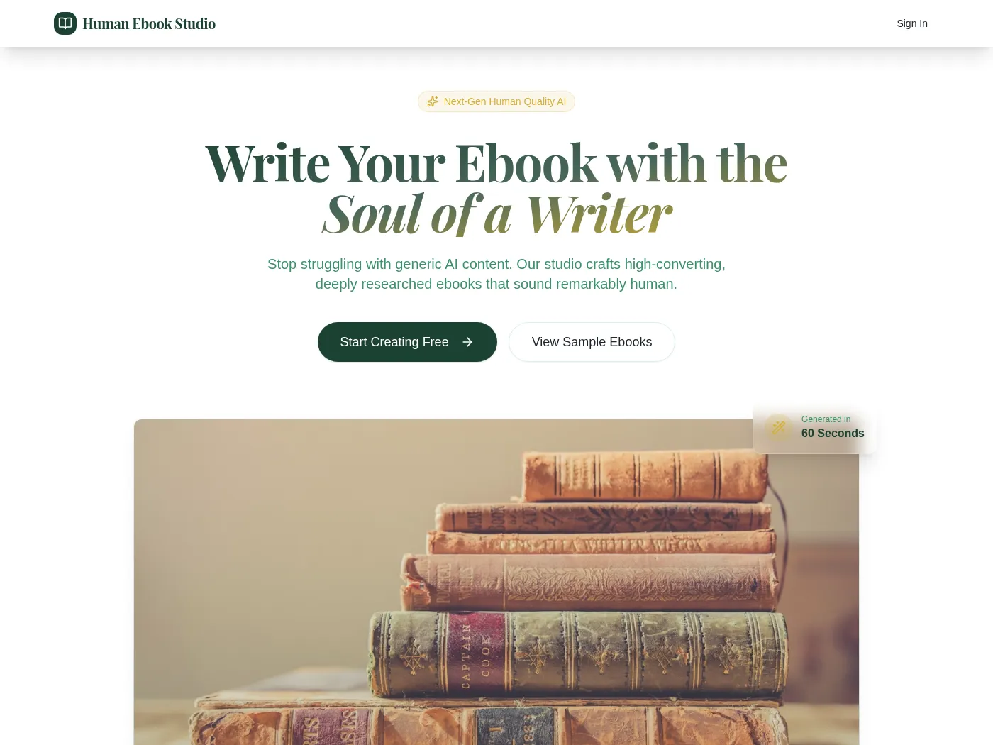 Human Ebook Studio