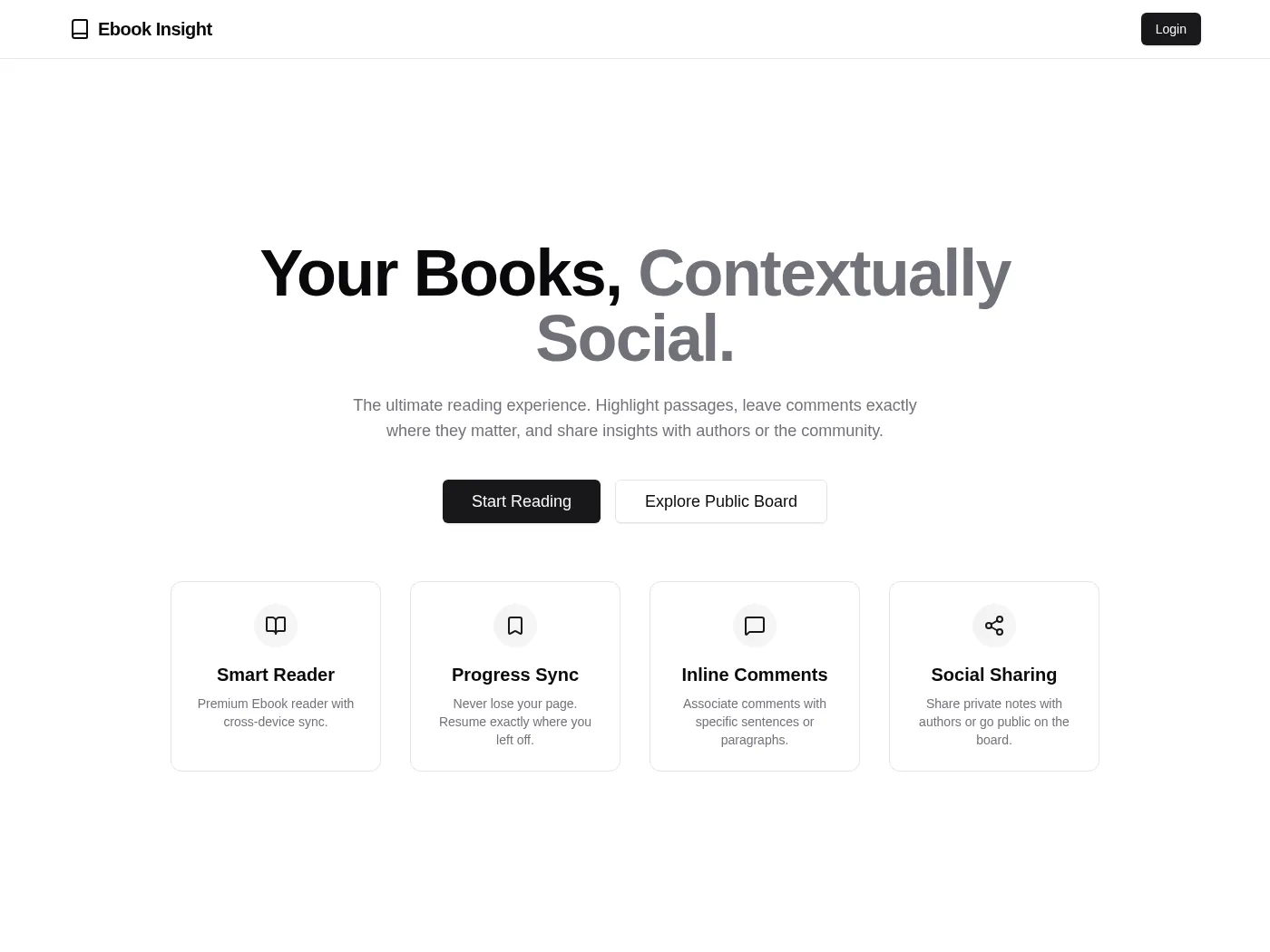 Ebook Insight Platform