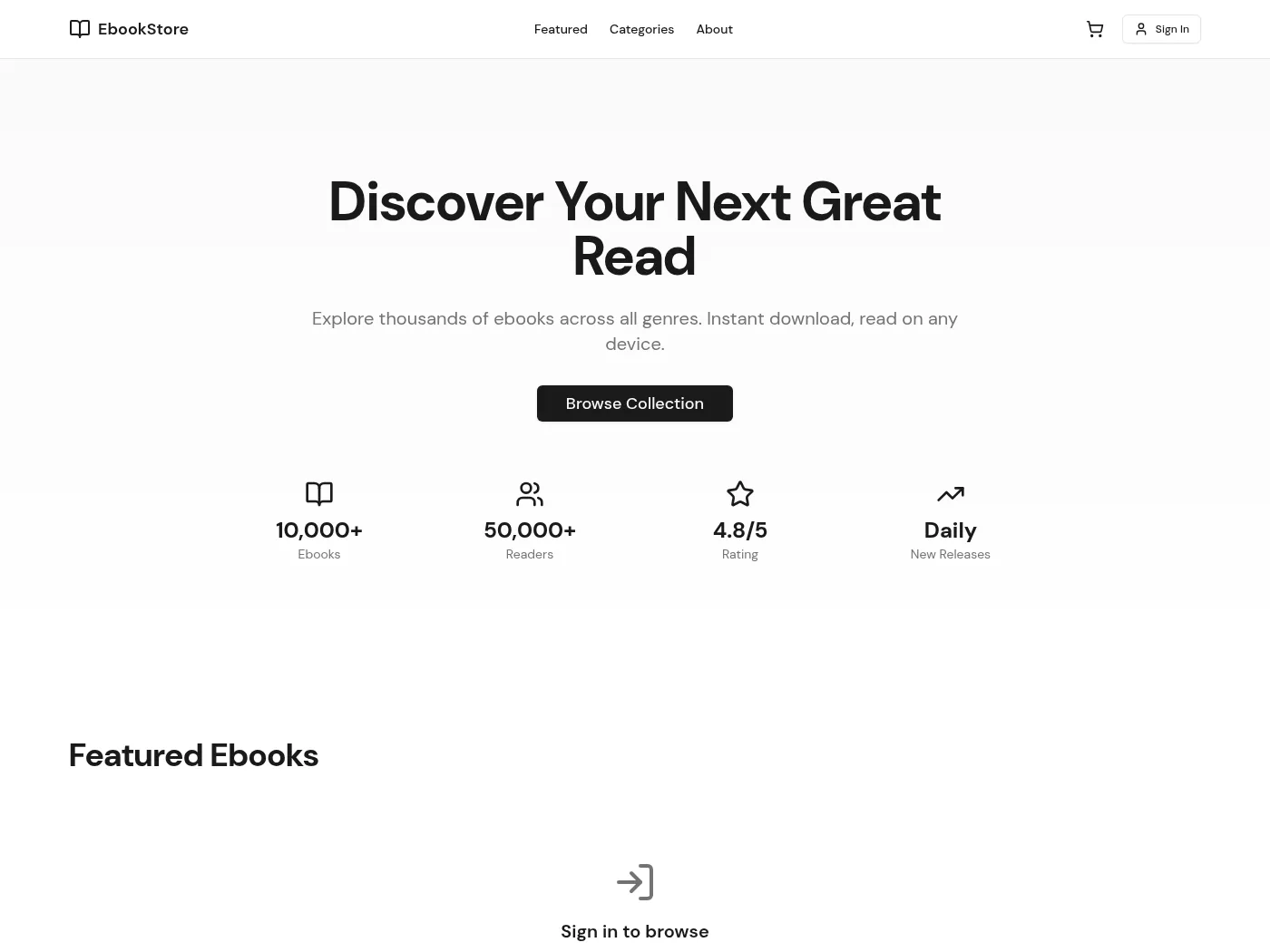 Ebook Storefront