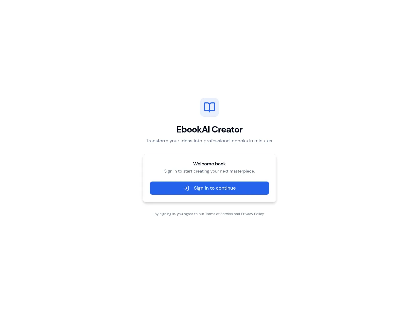 EbookAI Creator