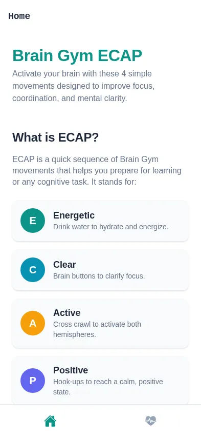 Brain Gym ECAP Viewer