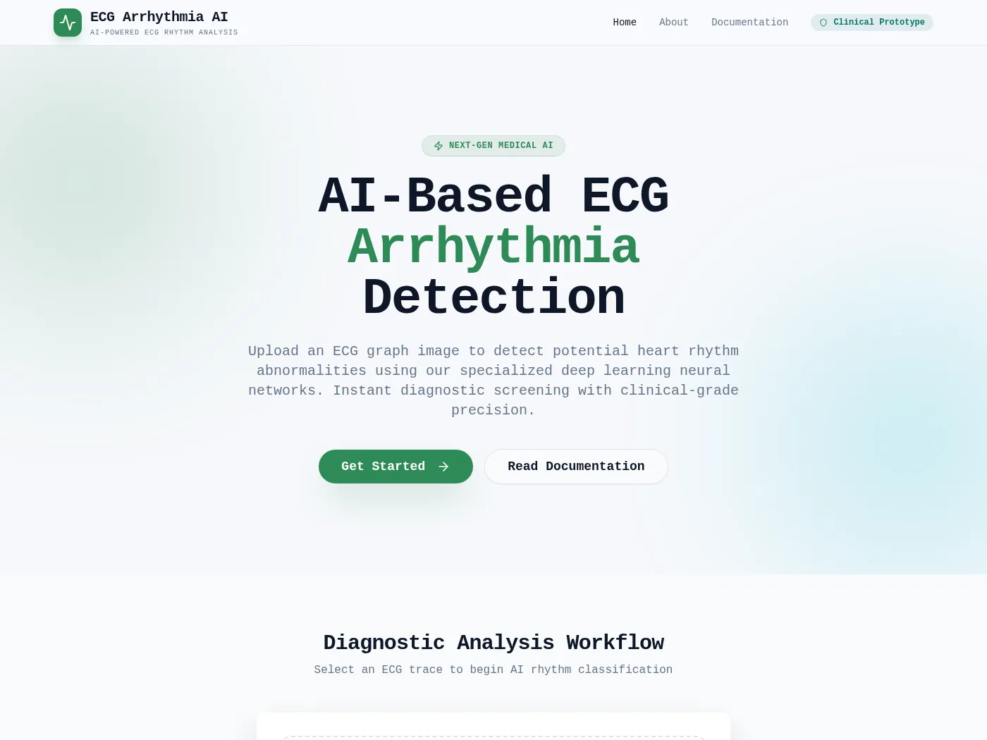 ECG Arrhythmia AI Dashboard