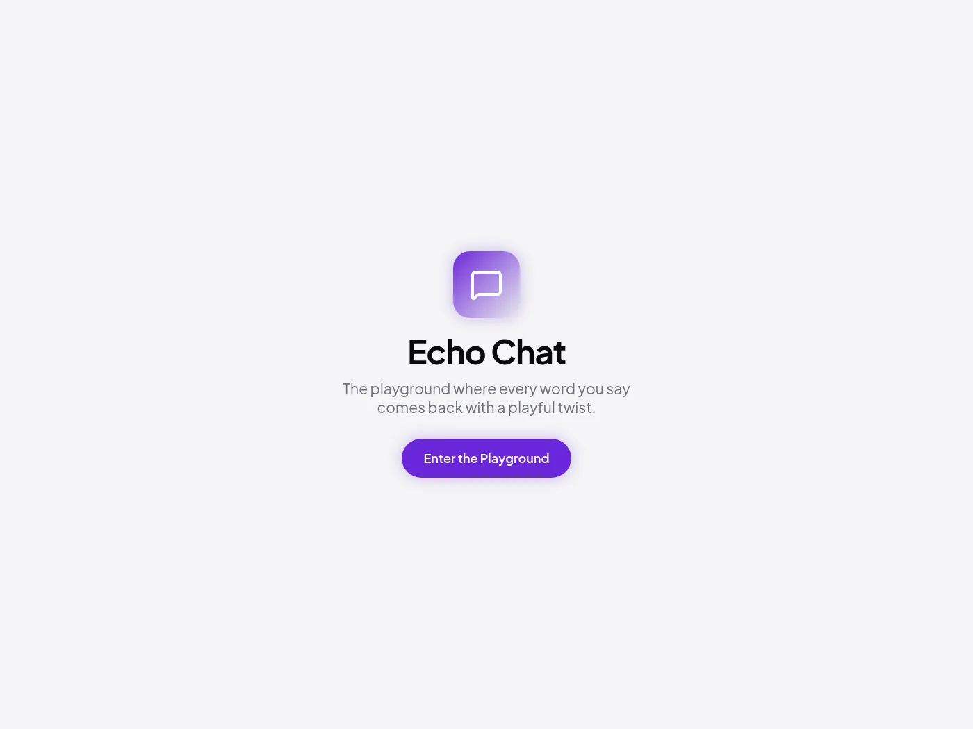 Echo Chat Playground
