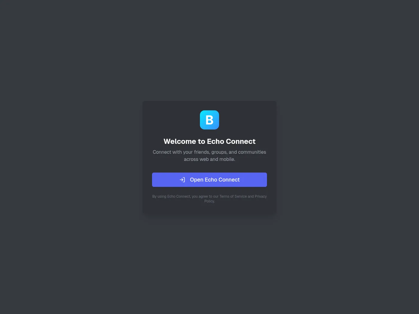 Echo Connect App
