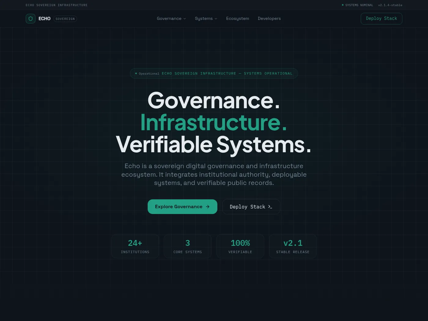 Echo Ecosystem Portal