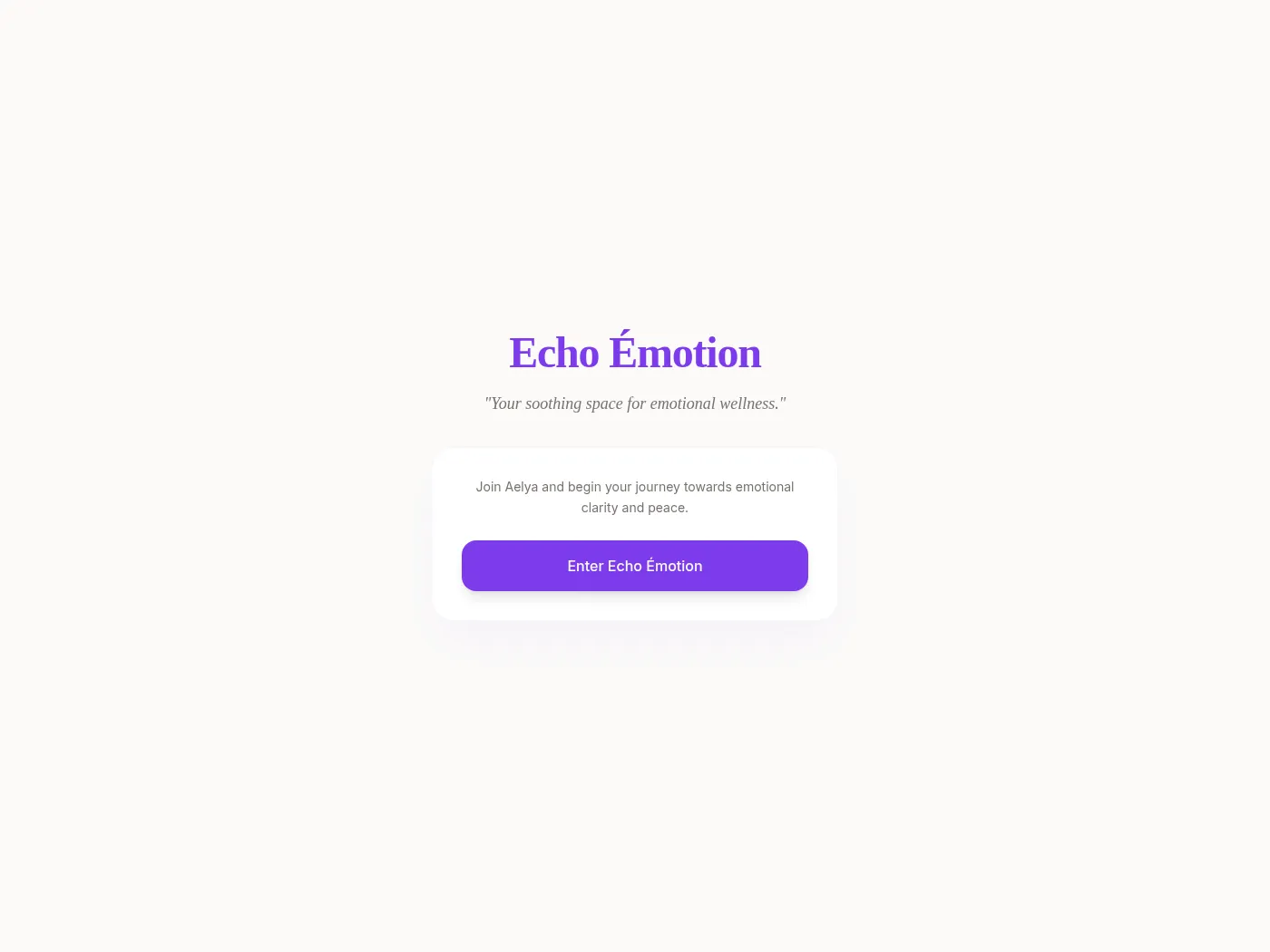 Echo Émotion Journal