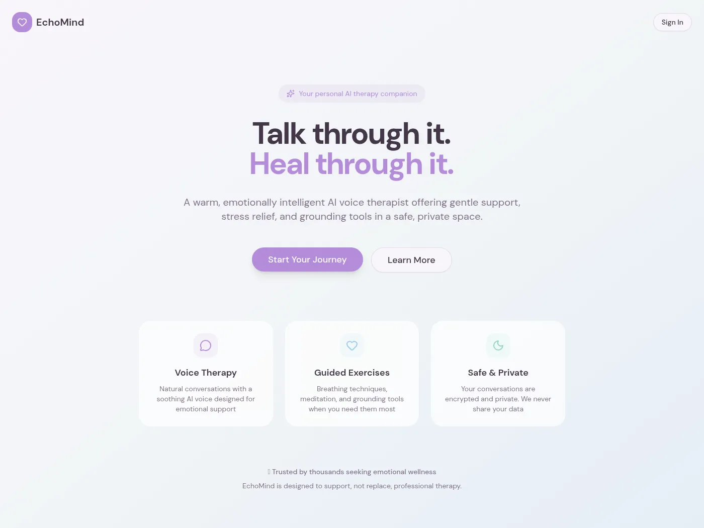EchoMind Voice Therapist