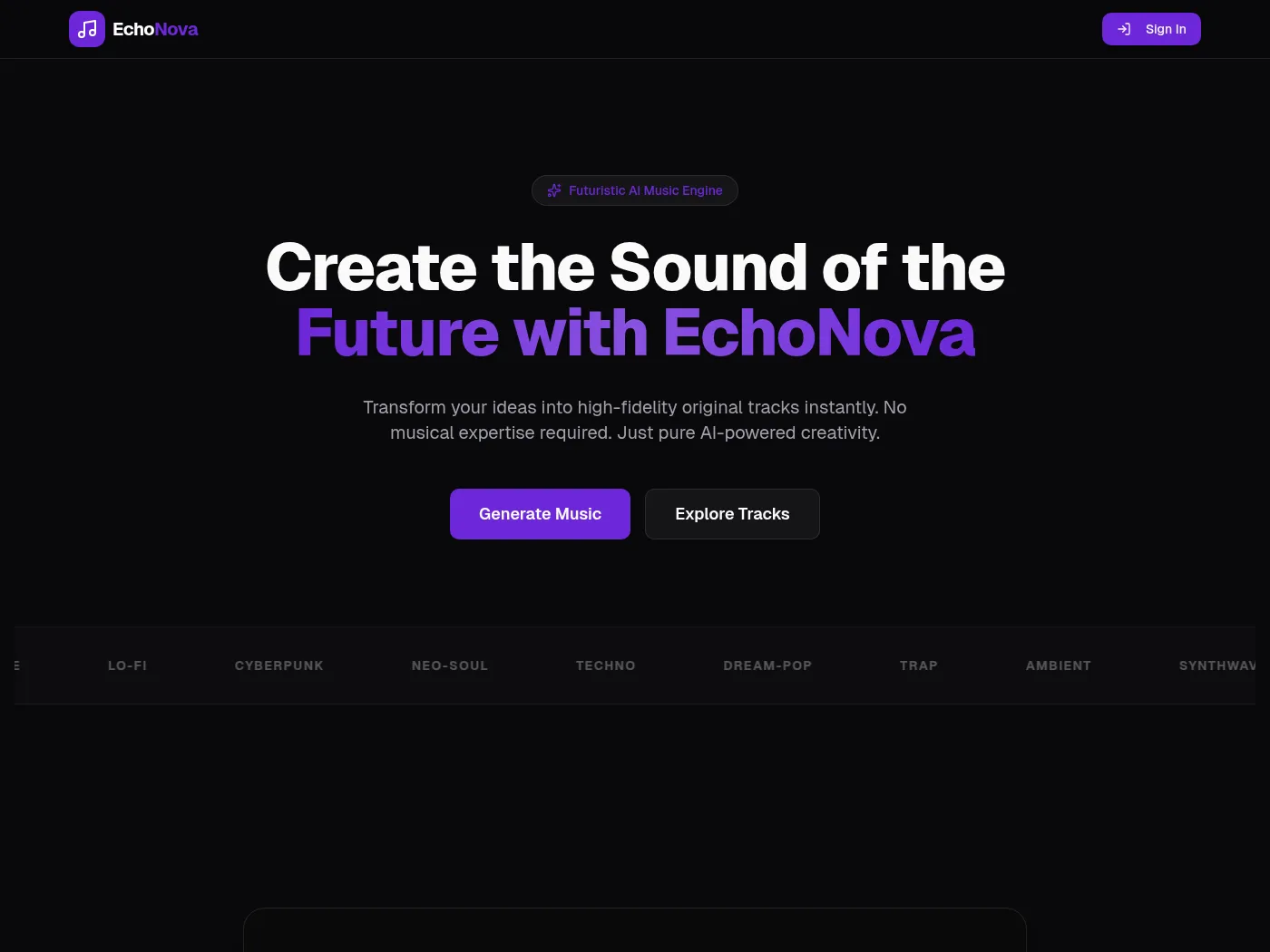 EchoNova AI Music Maker