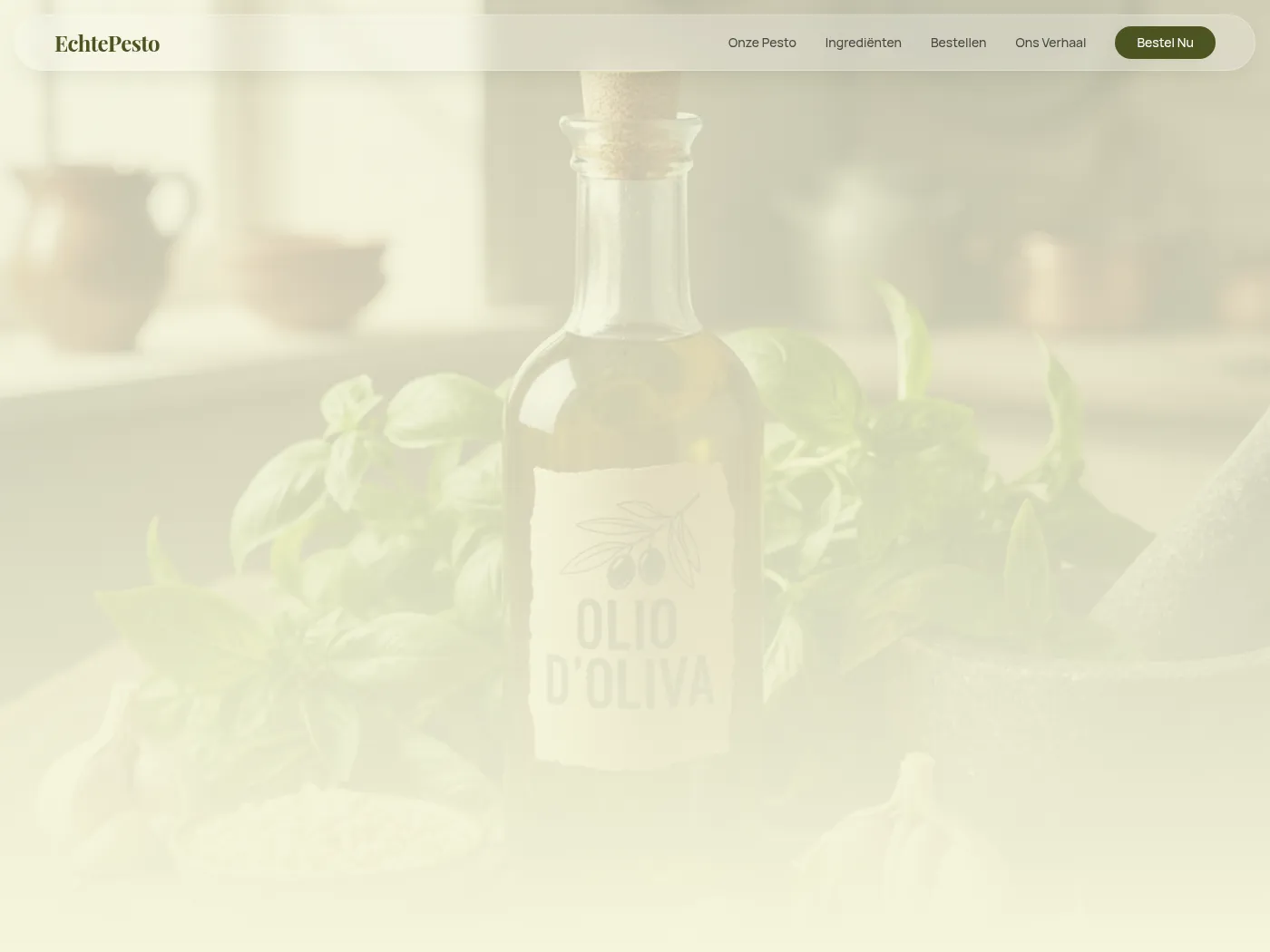 EchtePesto Landing Page