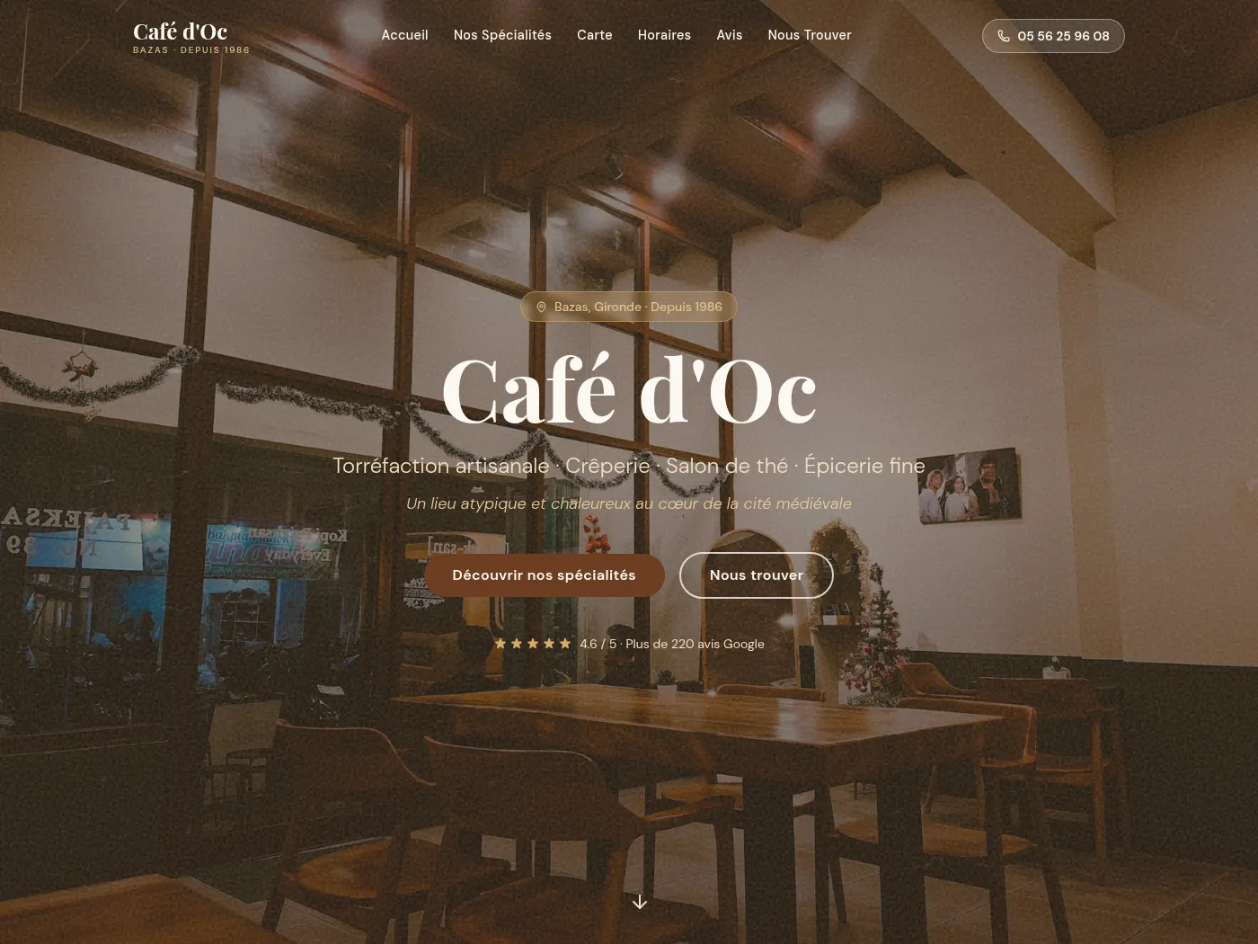 Café d'0c Vitrine