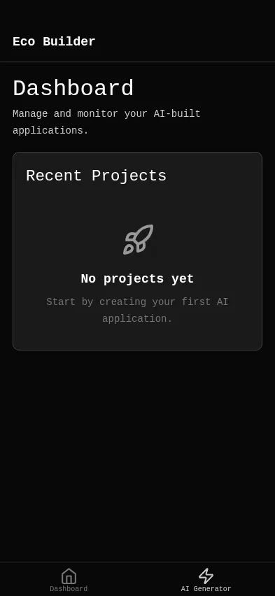 Eco Builder AI App