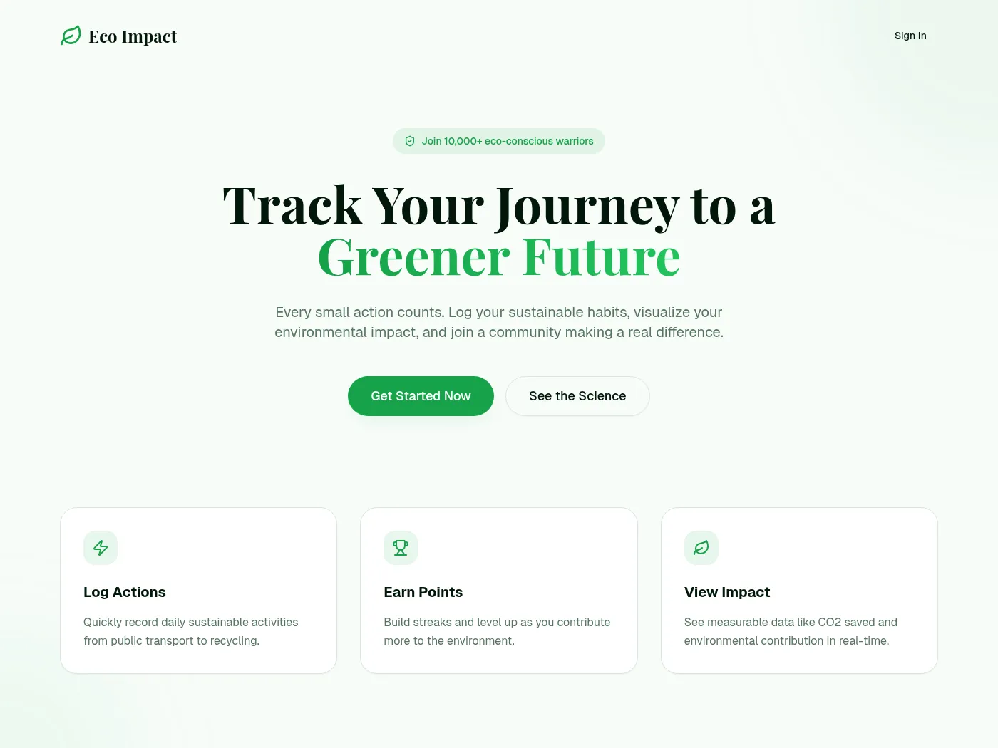 Eco Impact Tracker