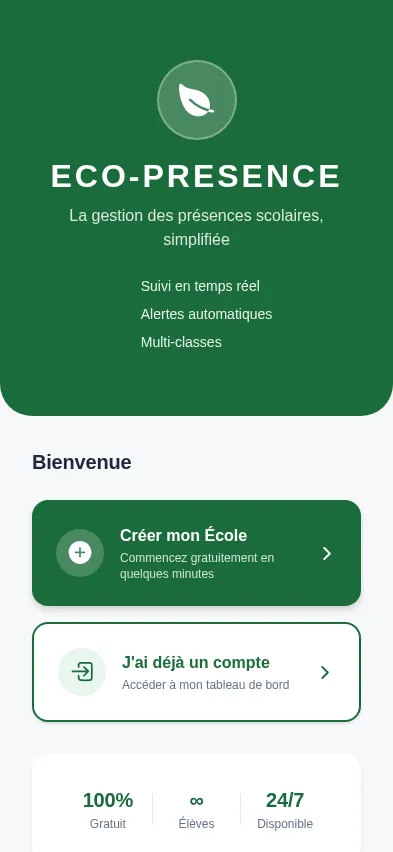 ECO-PRESENCE School Manager