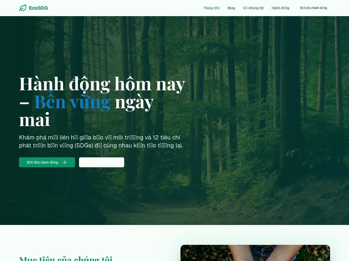 EcoSDG Blog Platform