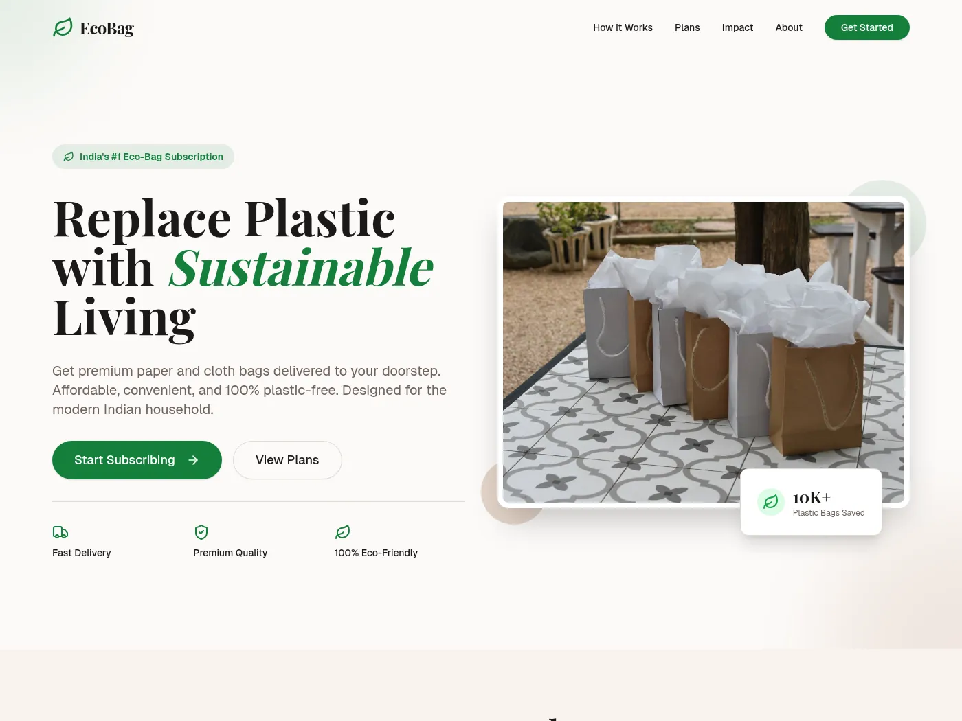 EcoBag Subscription Hub