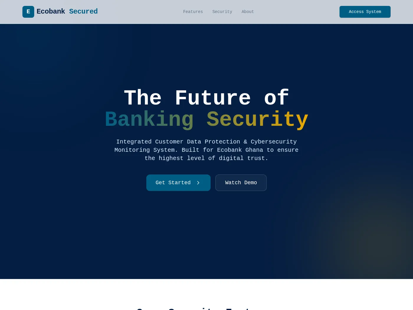 Ecobank Report System
