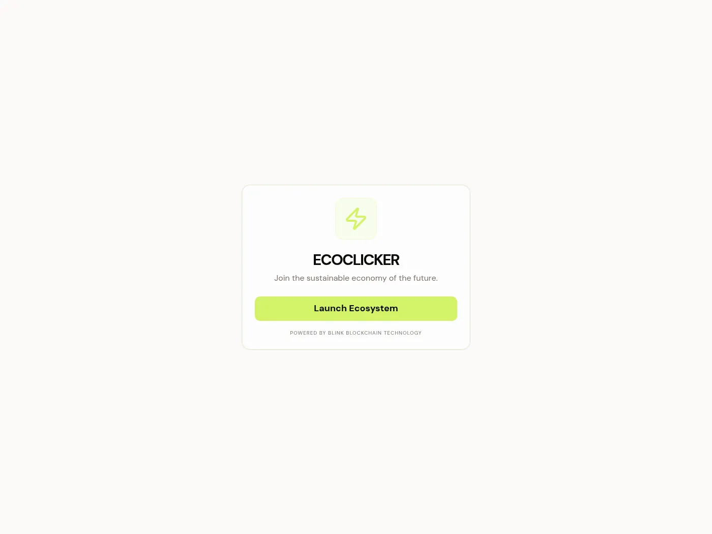 EcoClicker Web Game