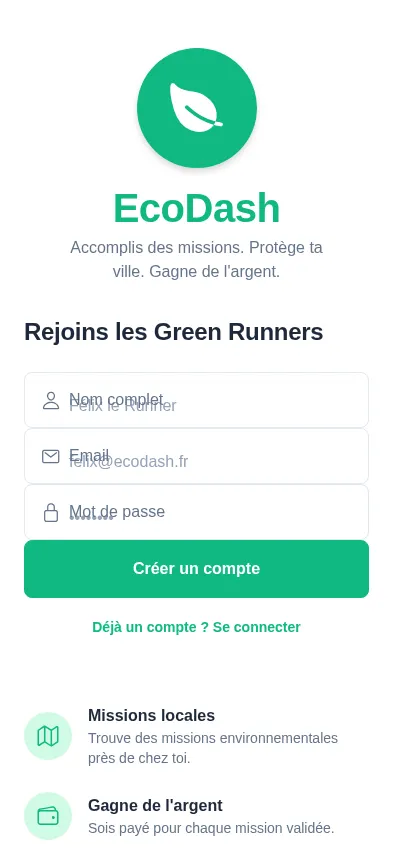 EcoDash Green Missions