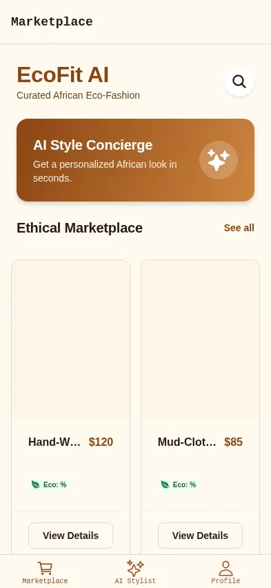 EcoFit AI Marketplace