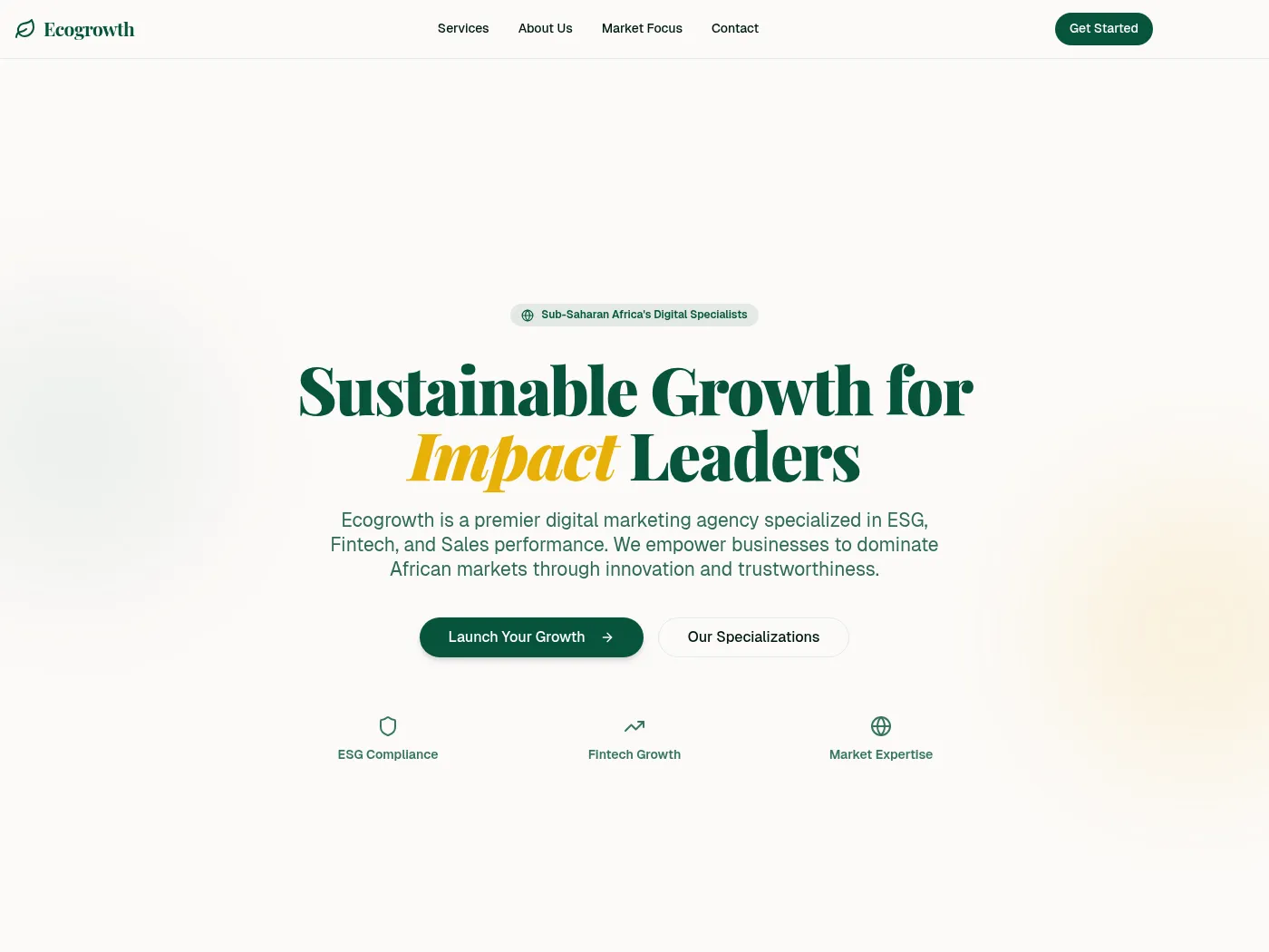 Ecogrowth Agency Site