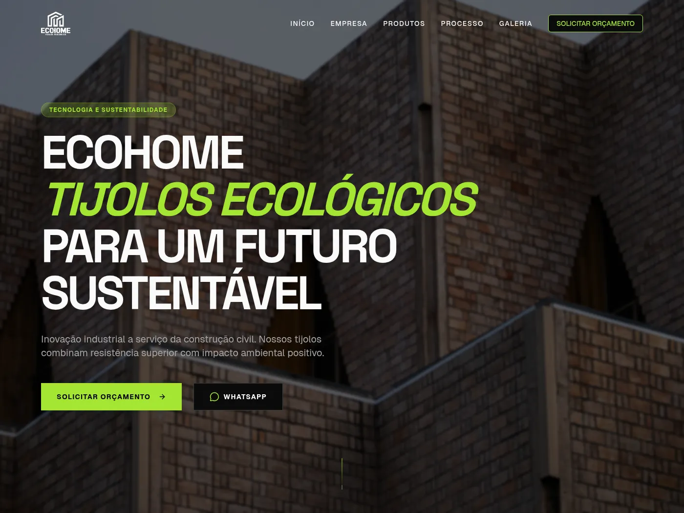 EcoHome Web Experience