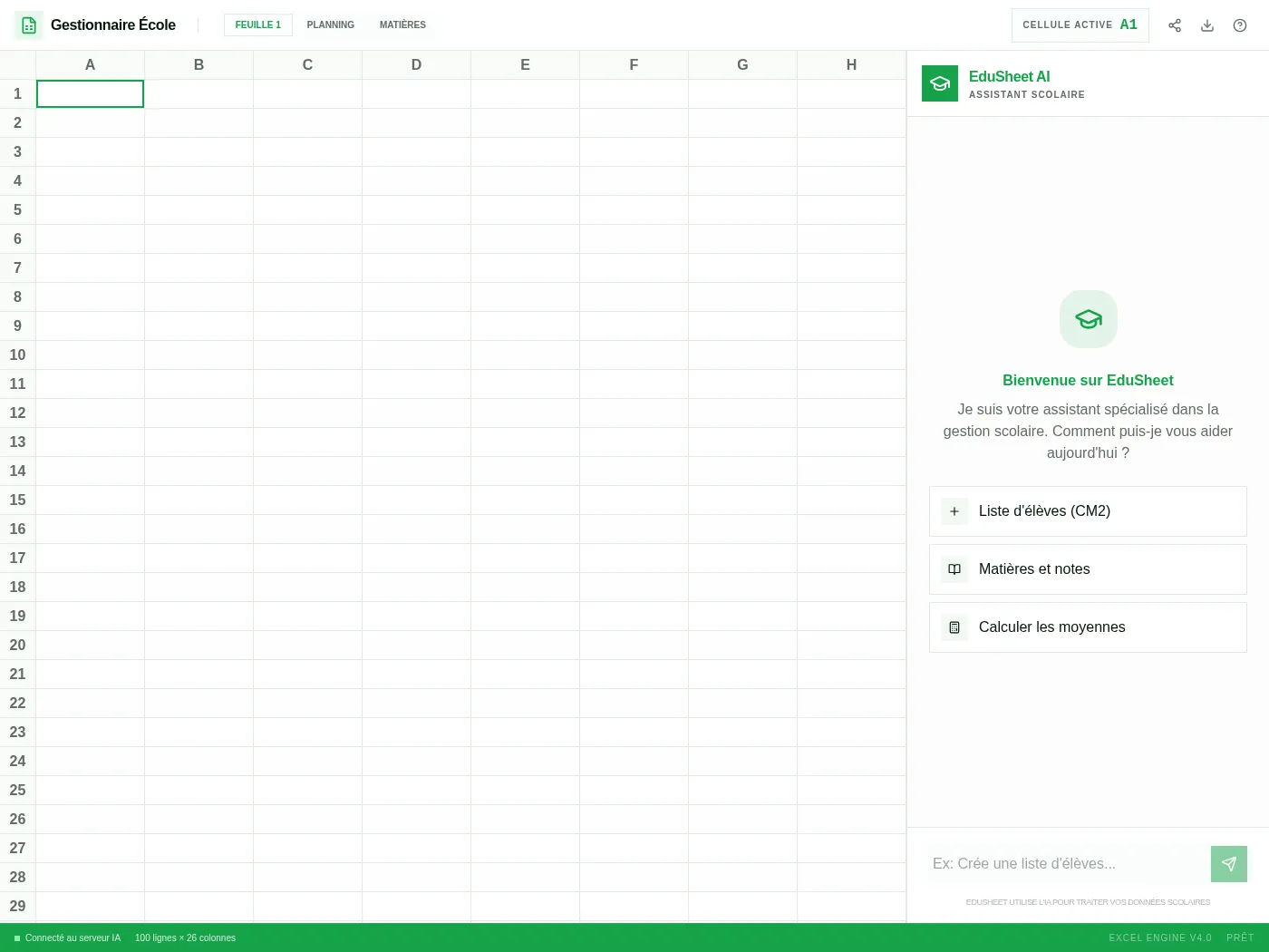 École Excel Manager