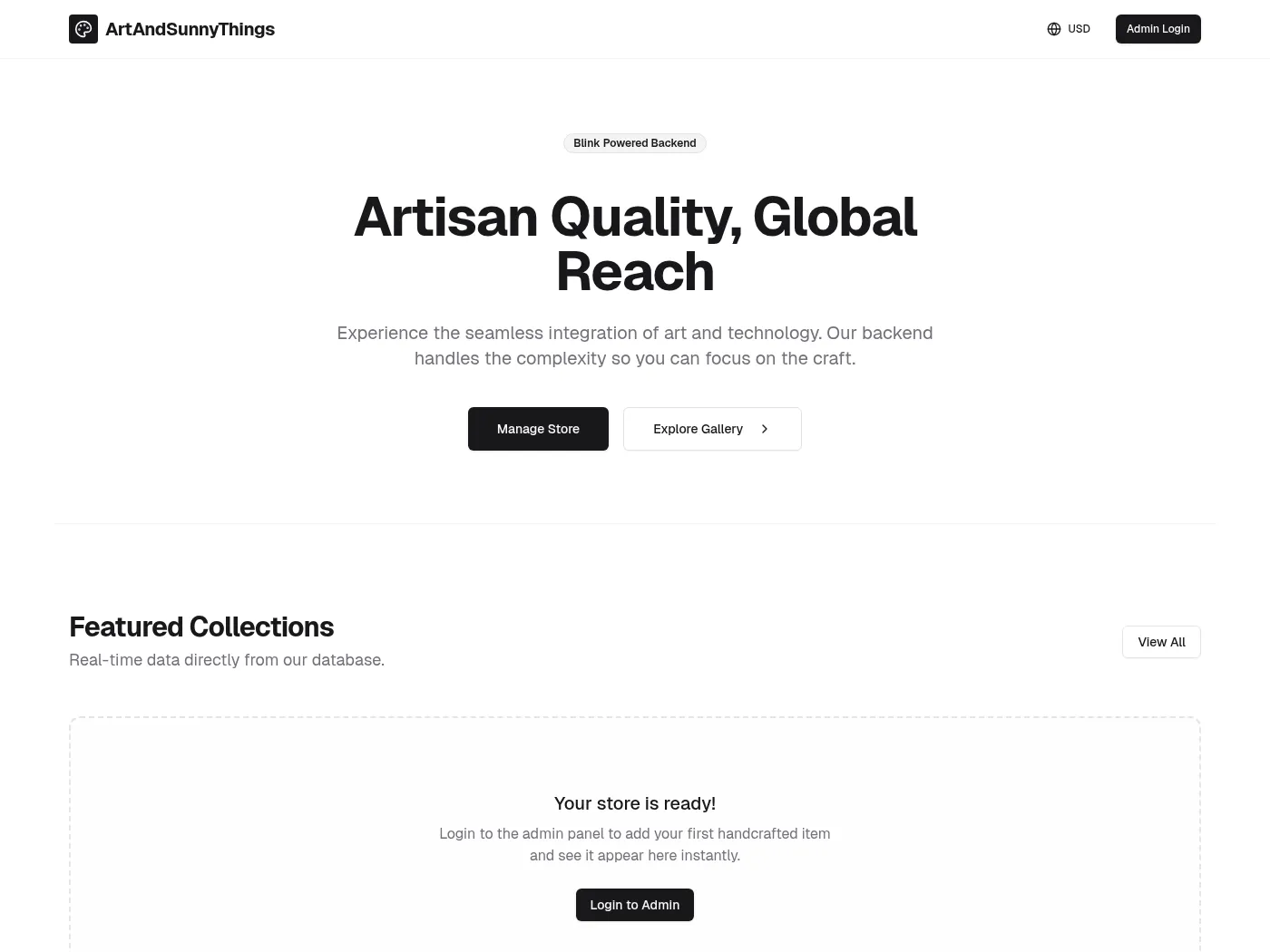 ArtAndSunnyThings Backend