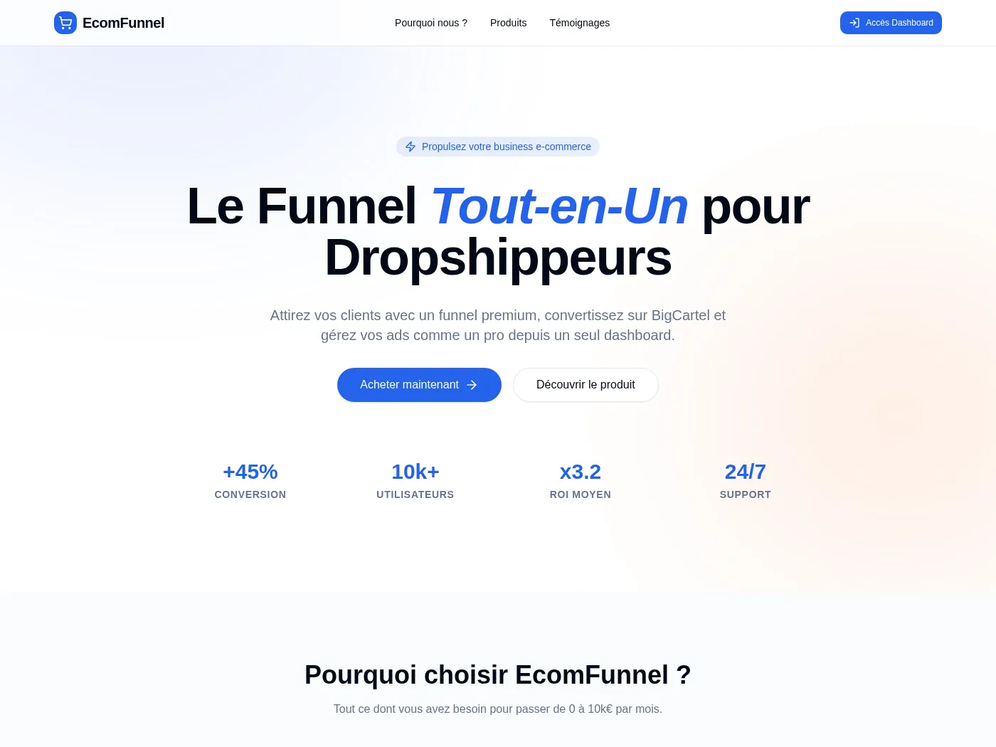 Ecom Funnel & Ads Suite