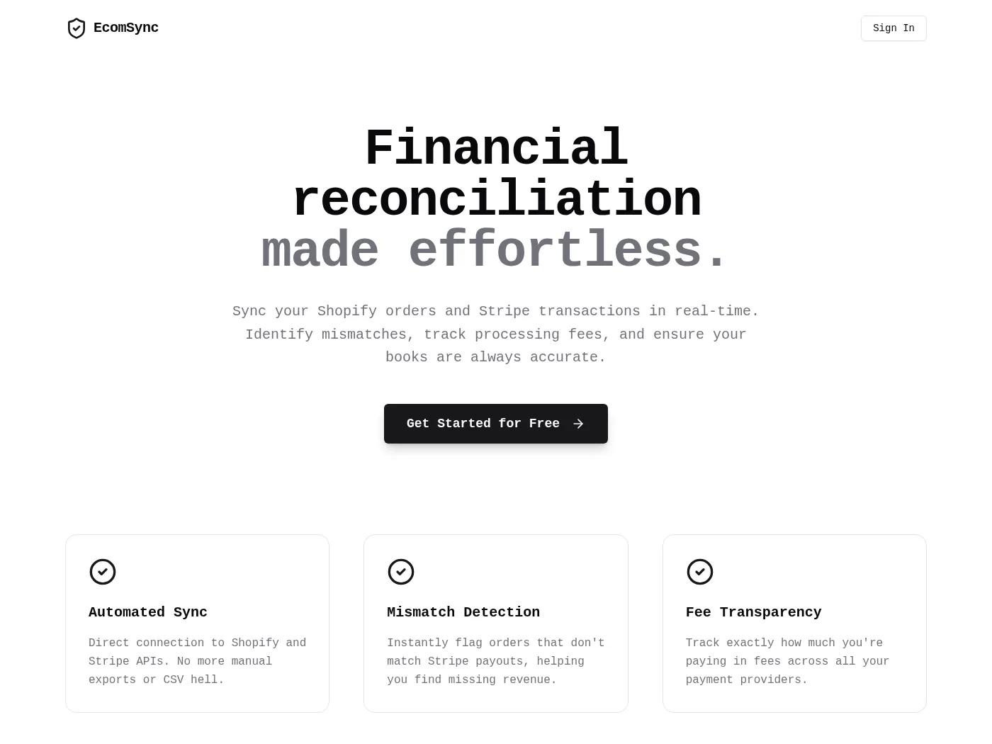 Stripe Shopify Reconcile