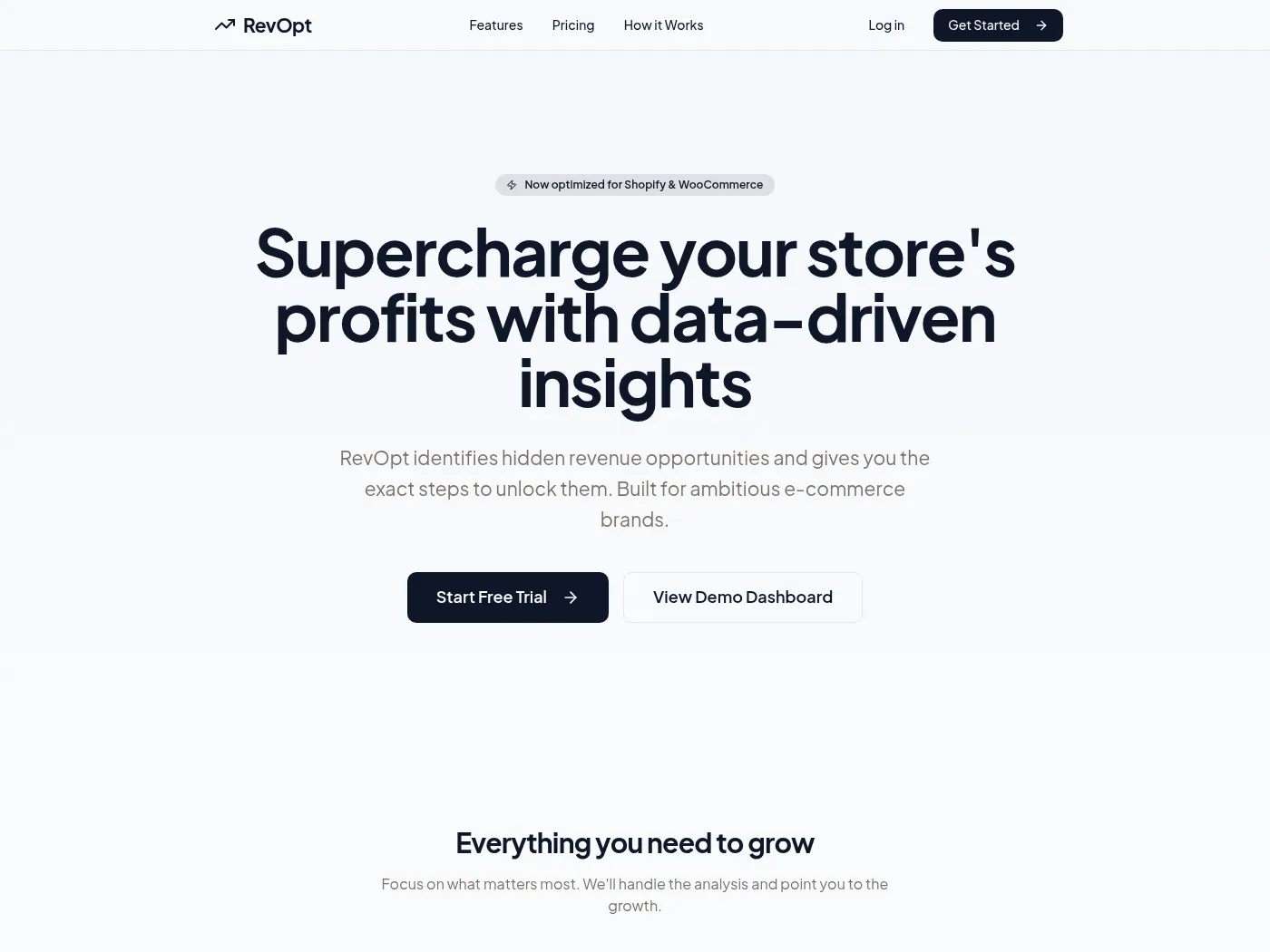 Ecom RevOpt SaaS