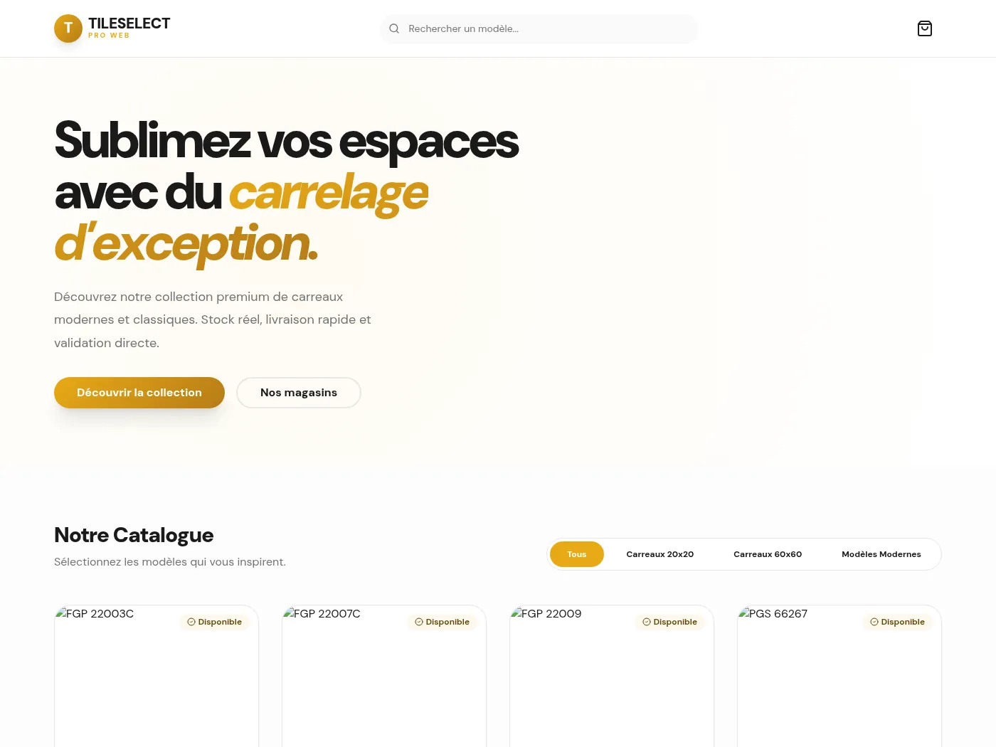 TileSelect Pro Web