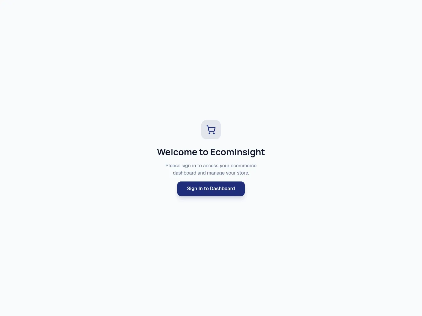 EcomInsight Dashboard | Built with Blink