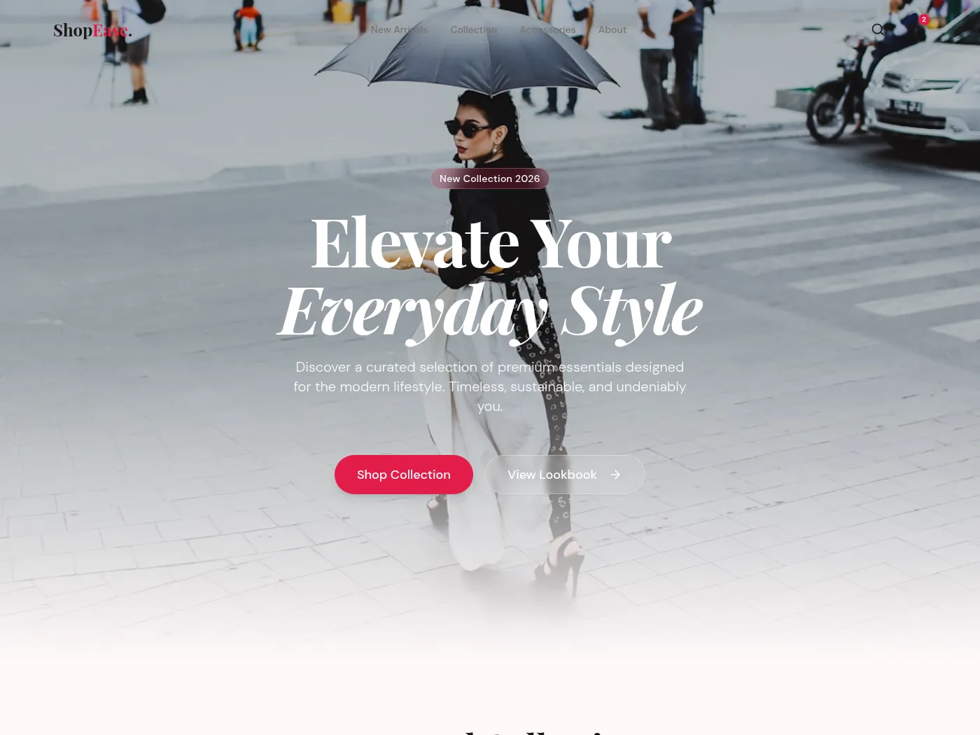 ShopEase Landing Page